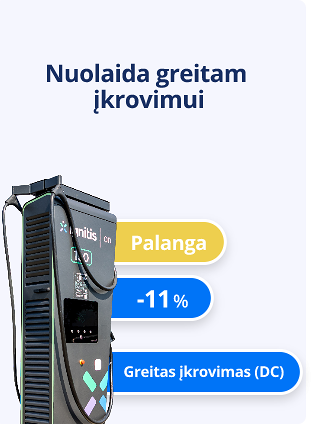 Ignitis ON - didžiausias greito įkrovimo stotelių tinklas Lietuvoje