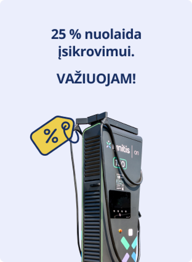 Ignitis ON greito elektromobilių įkrovimo tinklo lyderis Baltijos šalyse